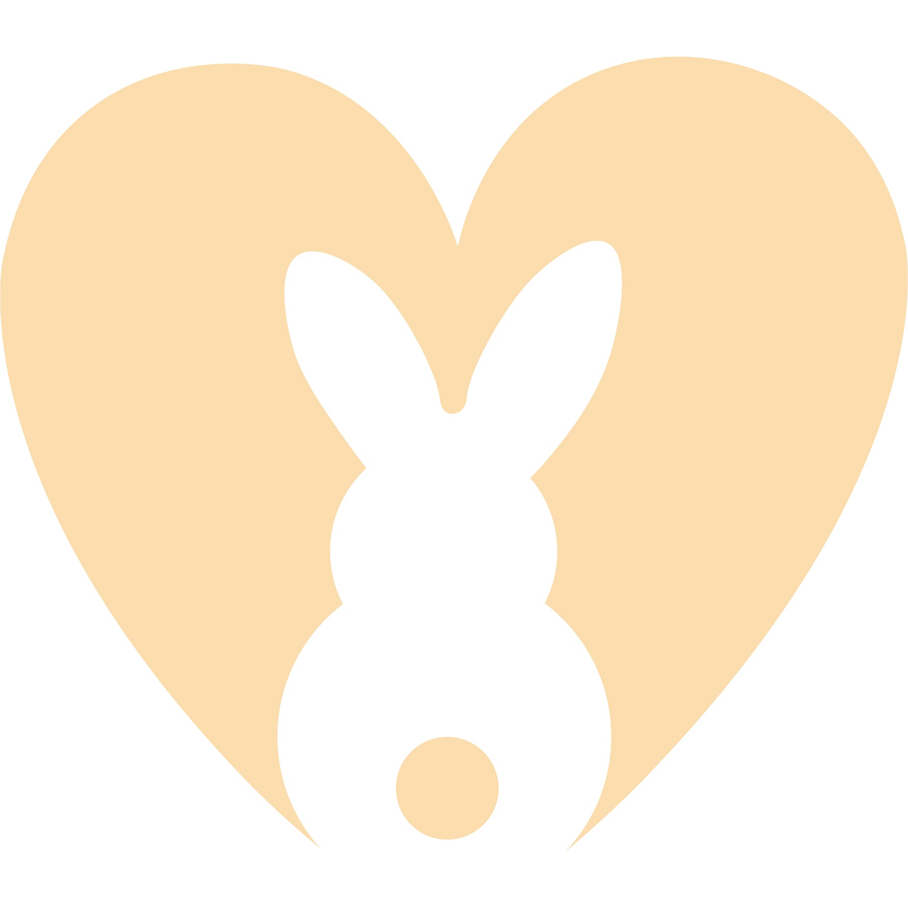Heart Bunny Yellow - DTF Transfer – SnappyDTF.com