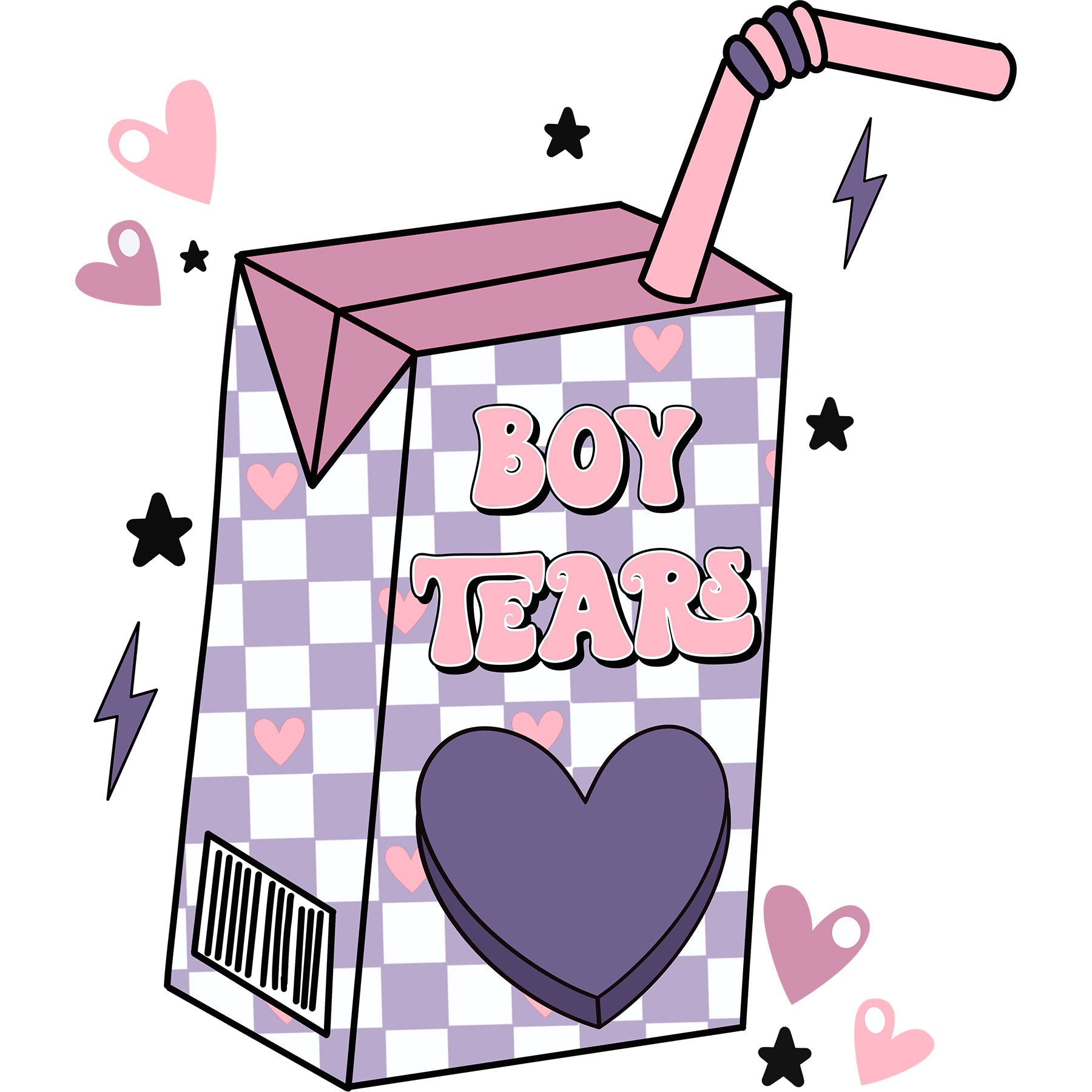 Boy Tears Juice Box Pastel - DTF Transfer – SnappyDTF.com